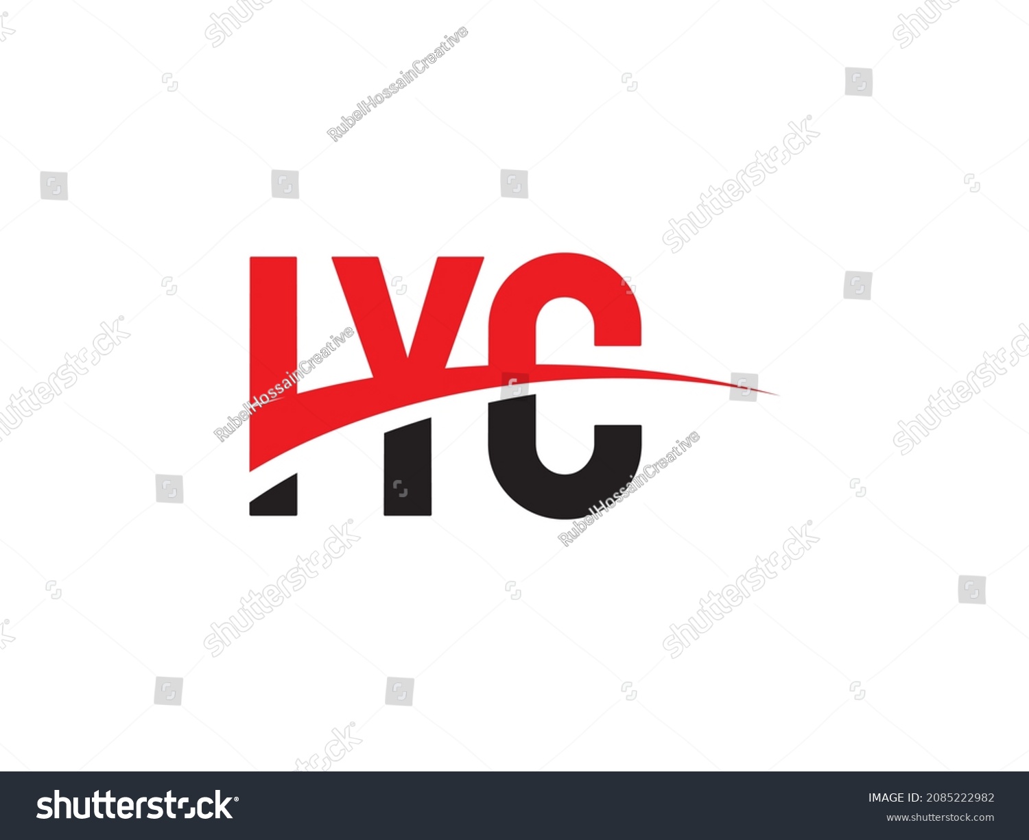 Iyc Letter Initial Logo Design Vector Stock Vector (Royalty Free ...