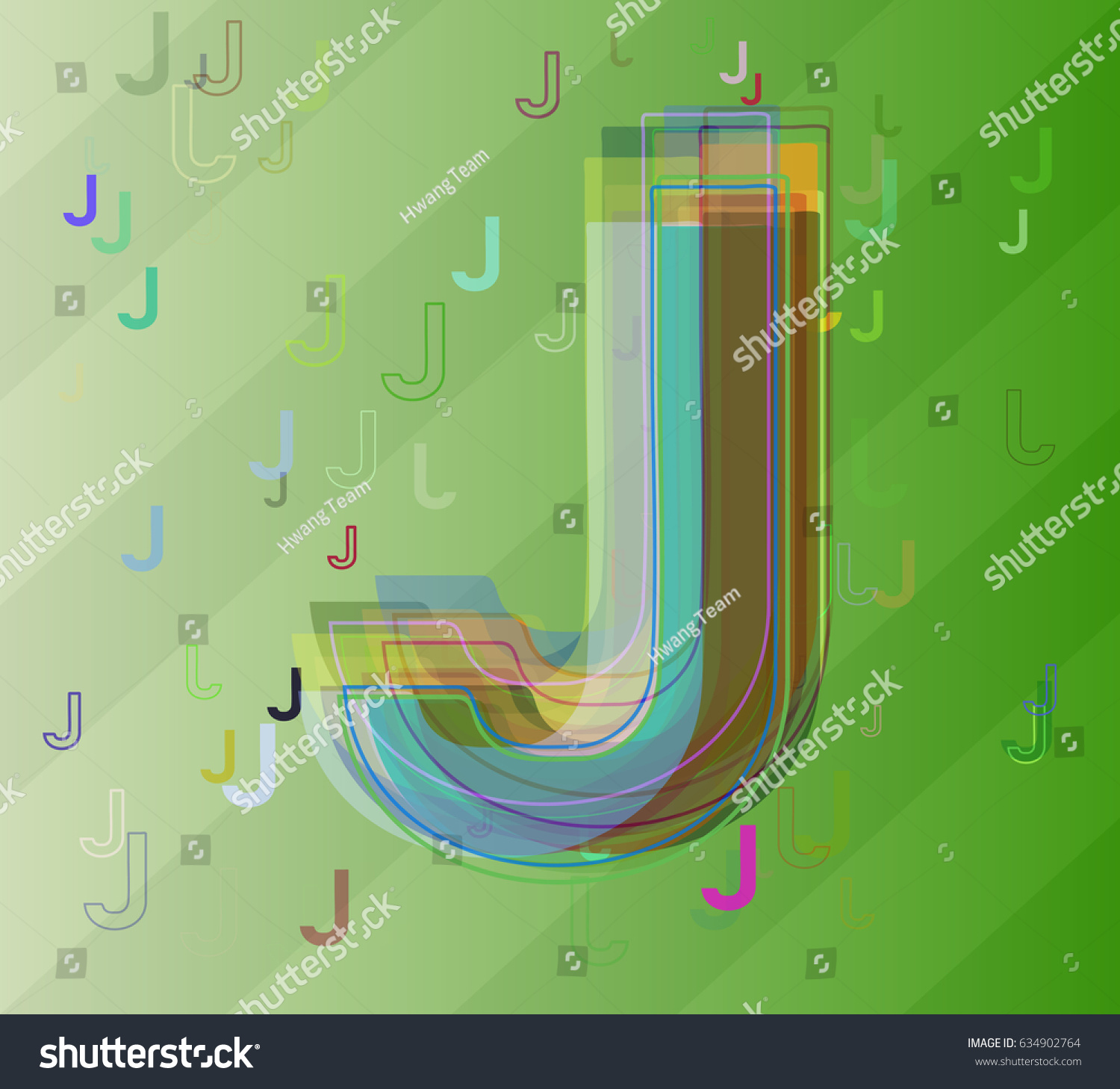 J Alphabet Background Vector Stock Vector (Royalty Free) 634902764 ...