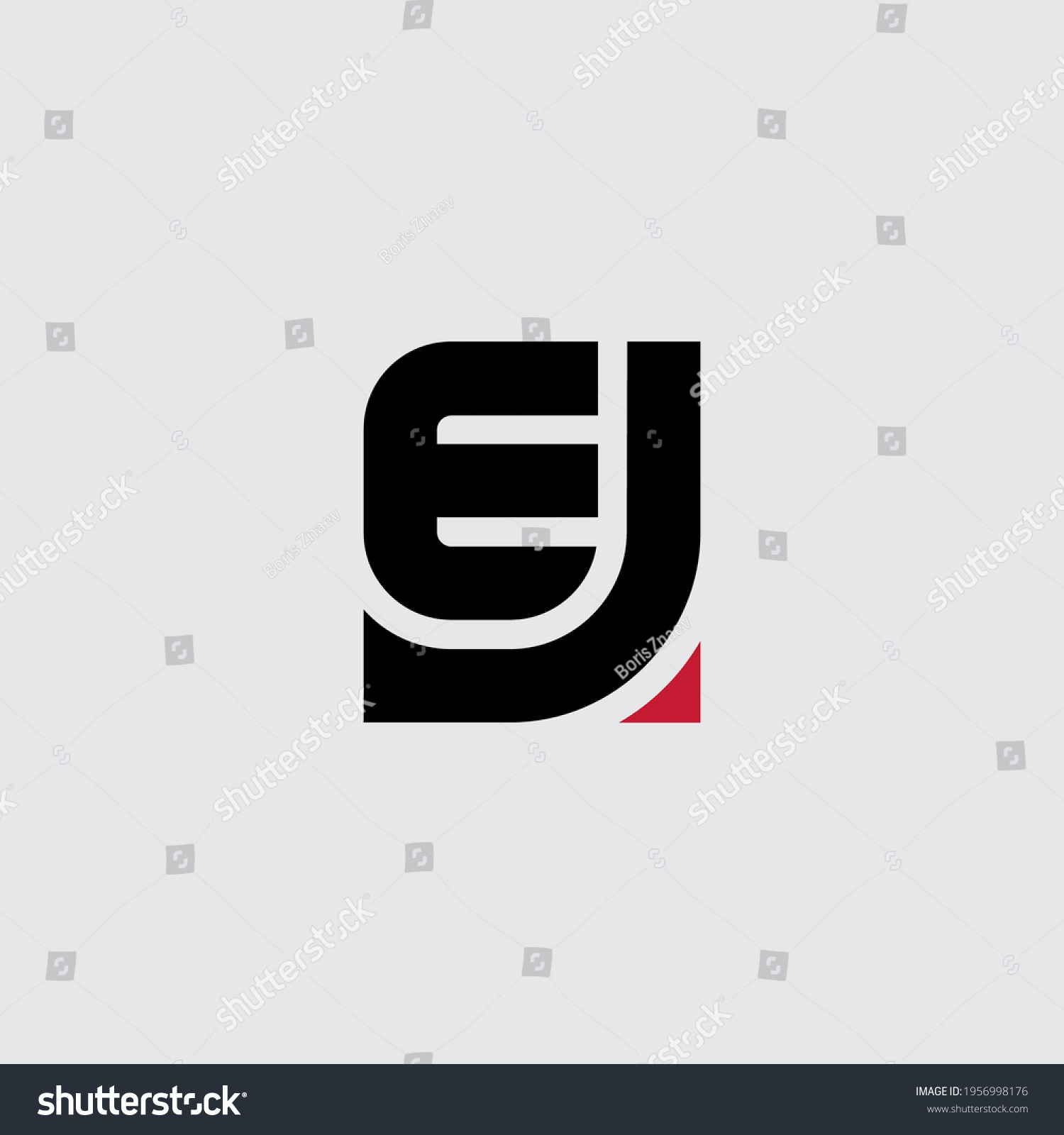 J E Initials Logo Je Monogram Stock Vector (Royalty Free) 1956998176