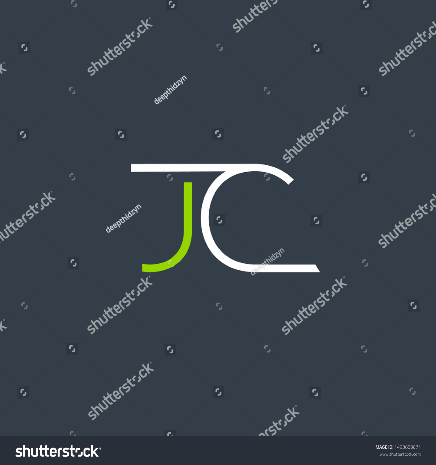 J C Joint Logo Design Stock Vector (Royalty Free) 1493650871 | Shutterstock