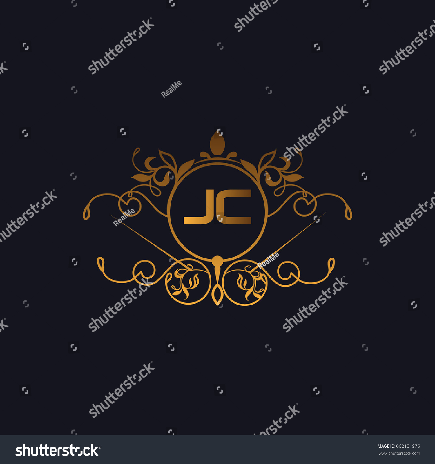 J C Logo Stock Vector (Royalty Free) 662151976 | Shutterstock