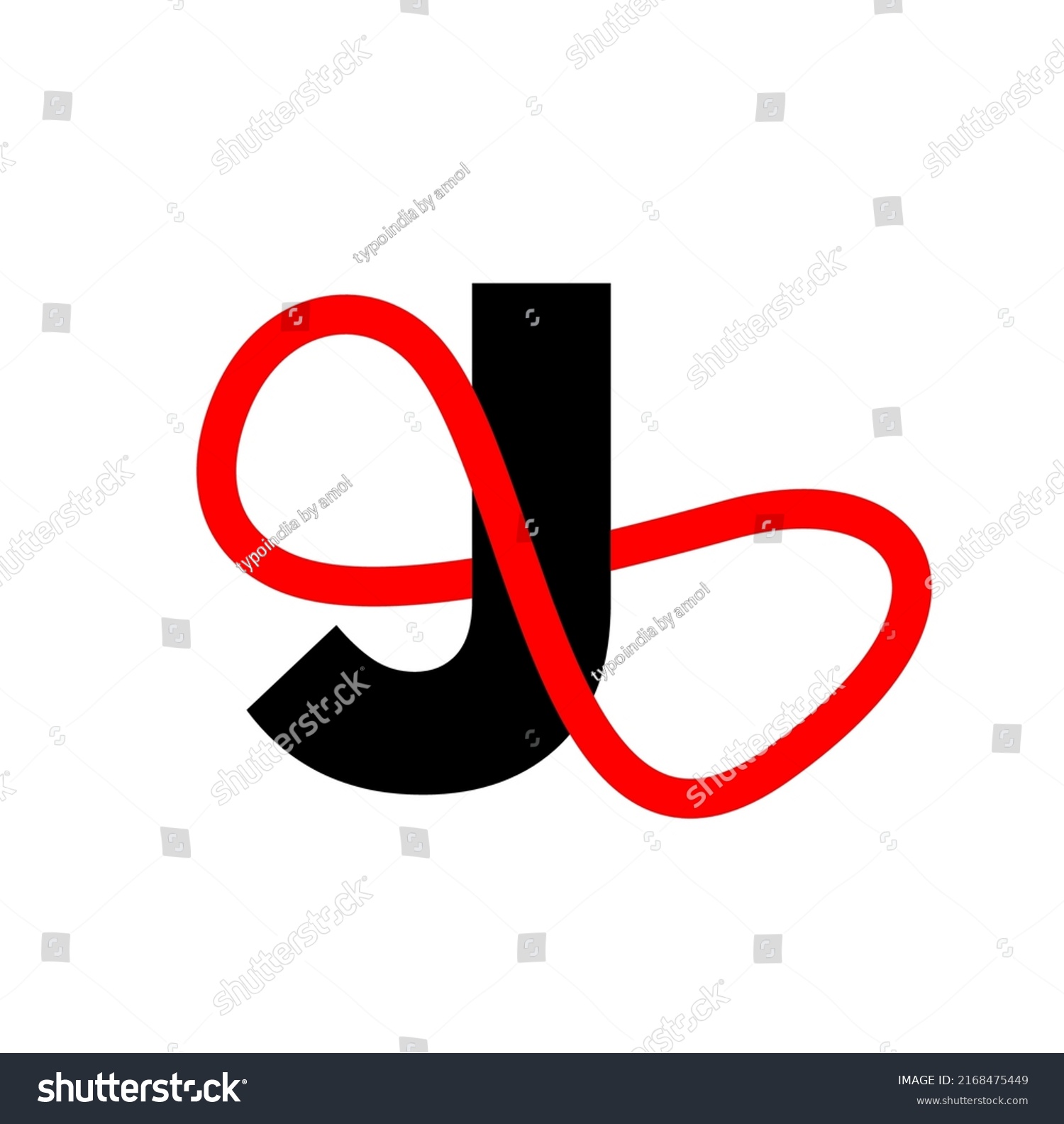 J Letter Infinity Symbol J Infinity Stock Vector (Royalty Free ...