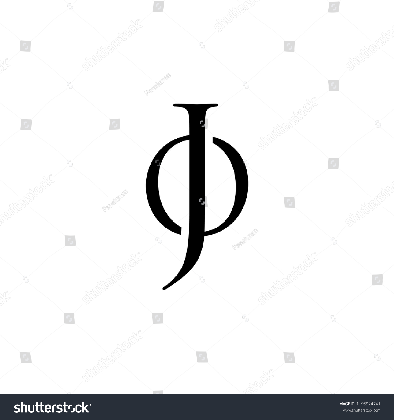 J O Logo Icon Stock Vector (Royalty Free) 1195924741 | Shutterstock