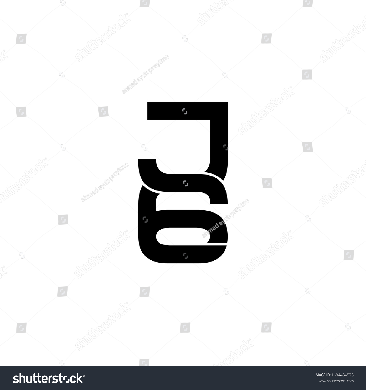 J6 Original Monogram Logo Design Stock Vector (Royalty Free) 1684484578
