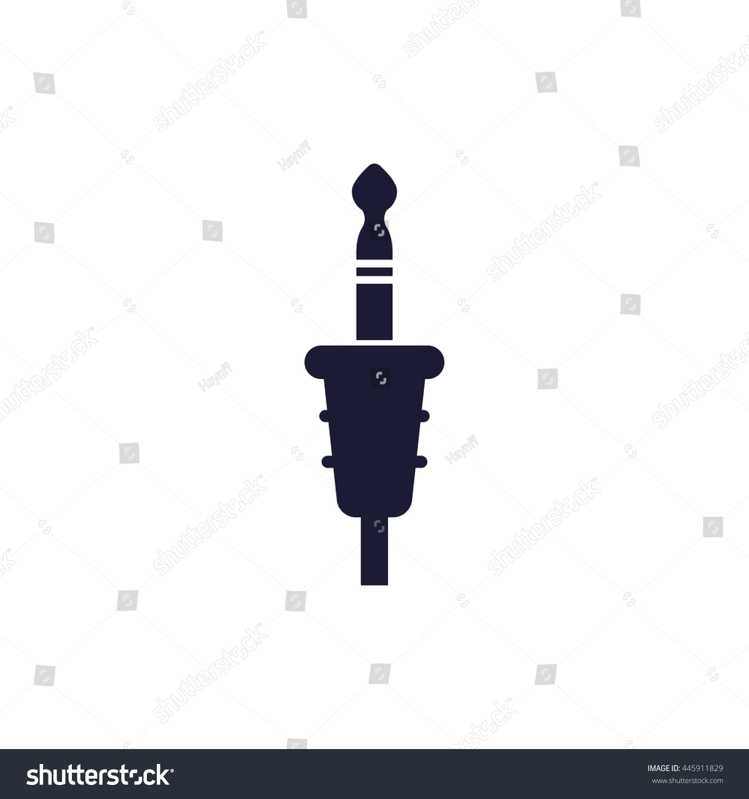 Jack Plug Icon Stock Vector (Royalty Free) 445911829 | Shutterstock