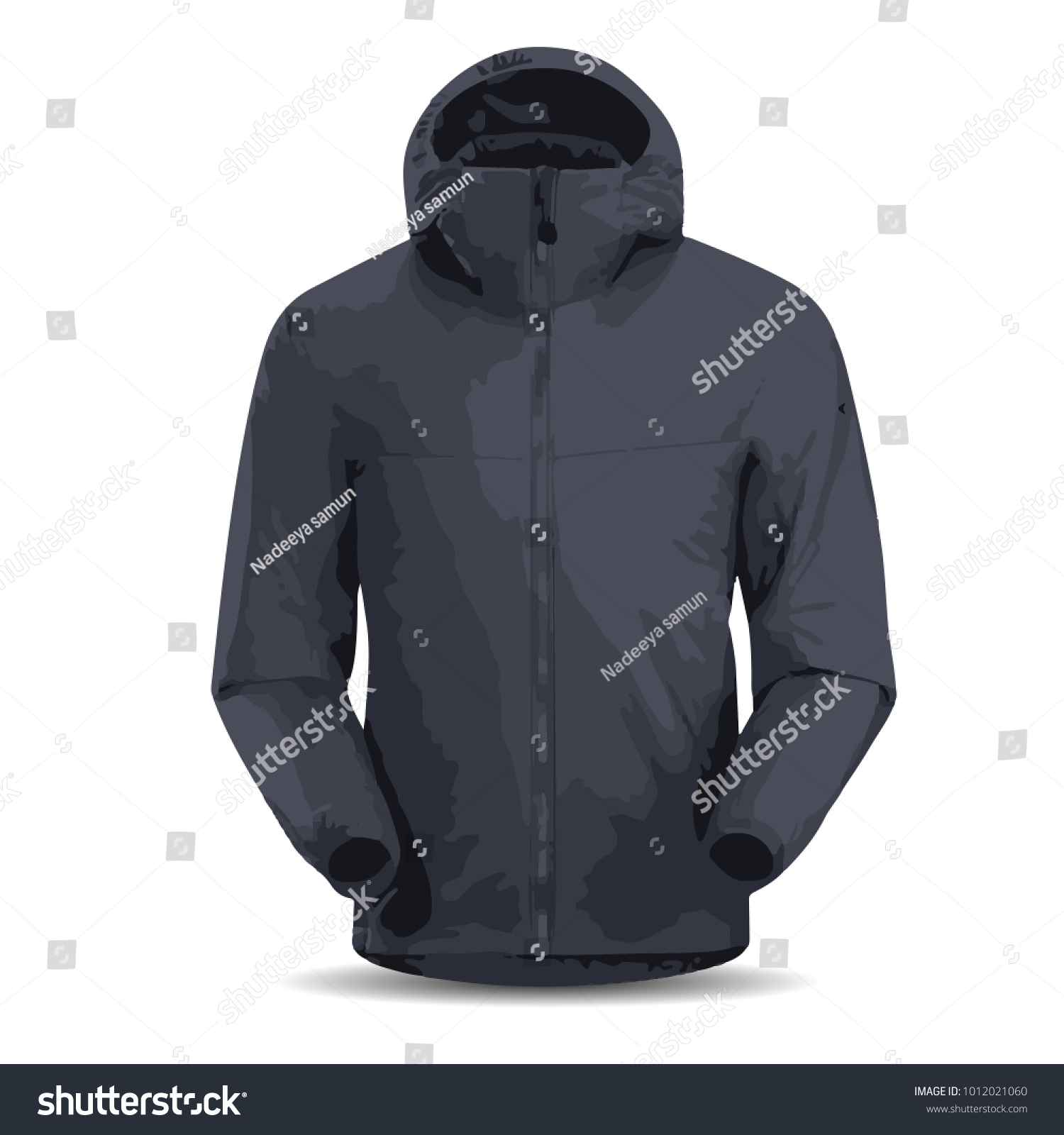 Jacket Hoodie Vector Background White Stock Vector (Royalty Free ...