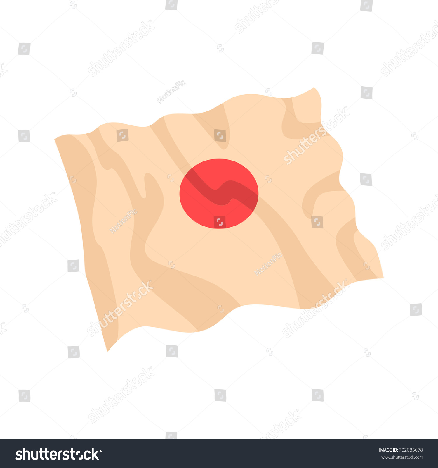 Japan Flag Cartoon Vector Illustration Stock Vector (Royalty Free ...