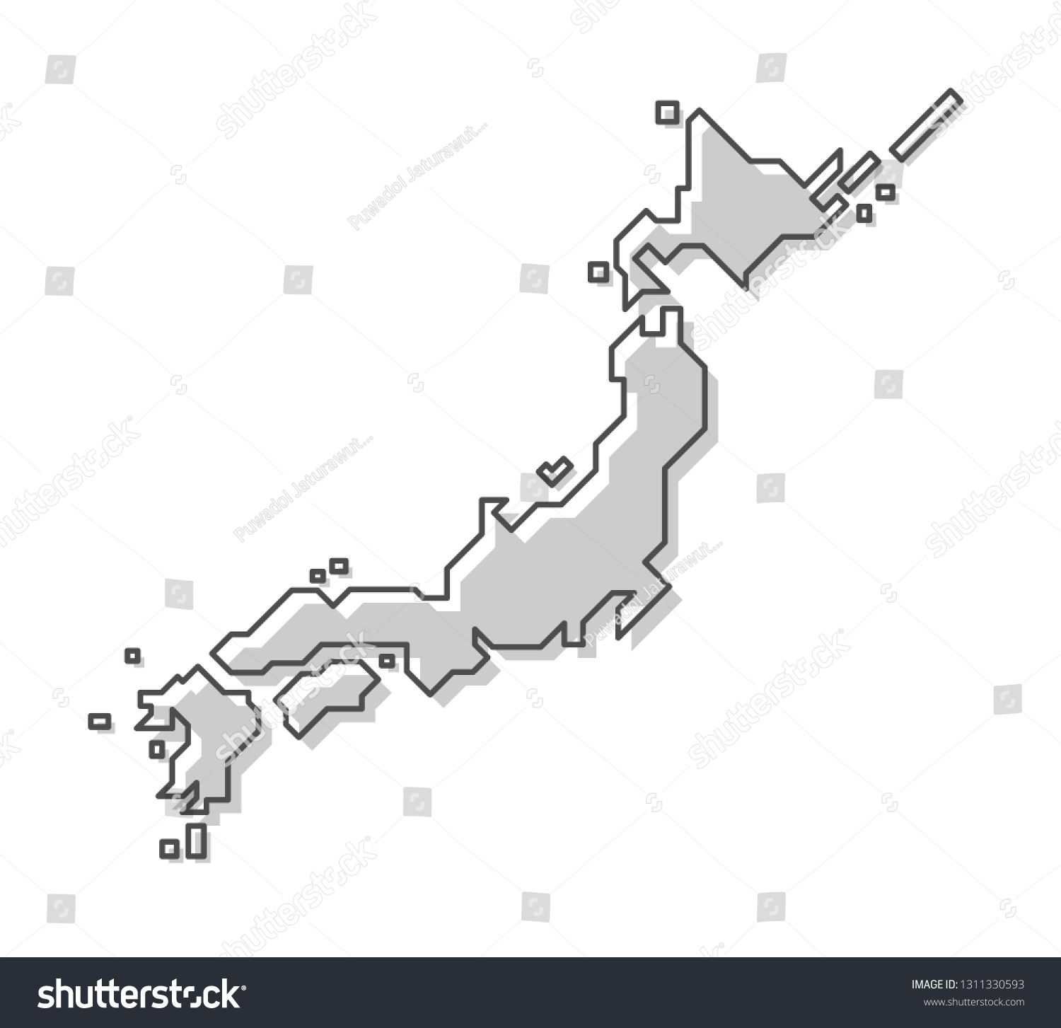 11,882 Japan map simple Images, Stock Photos & Vectors | Shutterstock