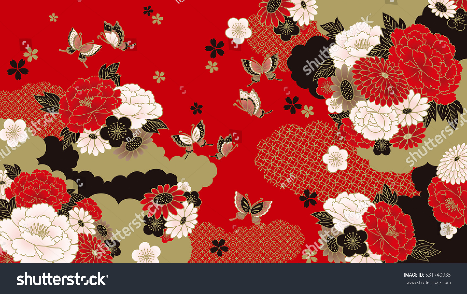 340,651 Japanese flower design Images, Stock Photos & Vectors ...