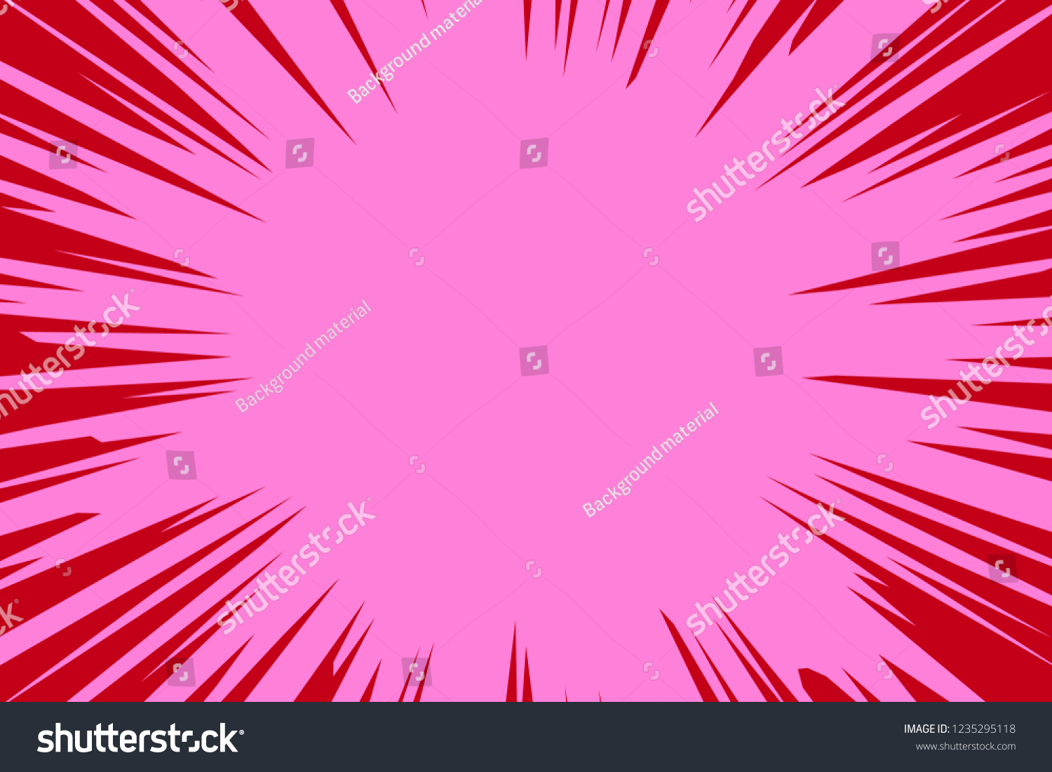 Japanese Comic Material Effect Line Concentration Stock Vector (Royalty ...