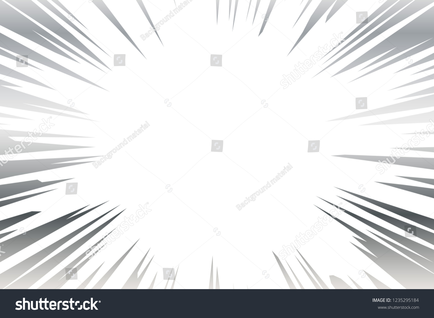 Japanese Comic Material Effect Line Concentration Stock Vector (Royalty ...
