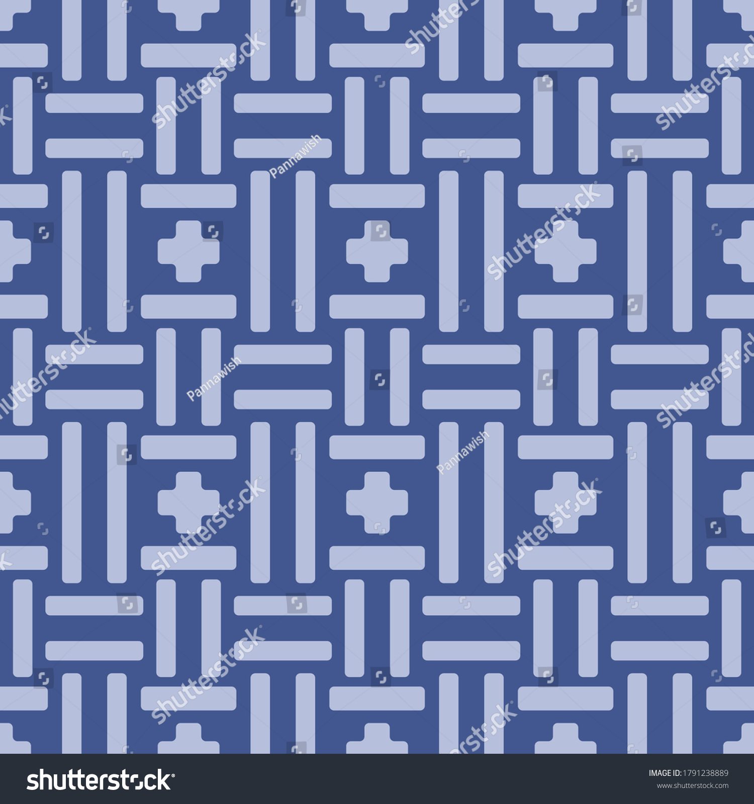 Japanese Cross Weaving Vector Seamless Pattern Stock Vector (Royalty ...