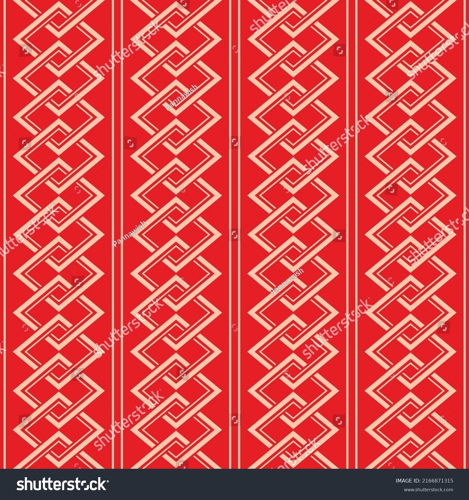 Japanese Diamond Chain Vector Seamless Pattern Stock Vector (Royalty ...