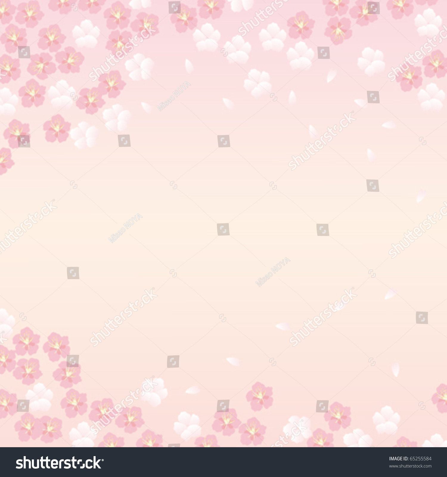 Japanese Flower Background: เวกเตอร์สต็อก (ปลอดค่าลิขสิทธิ์) 65255584 ...