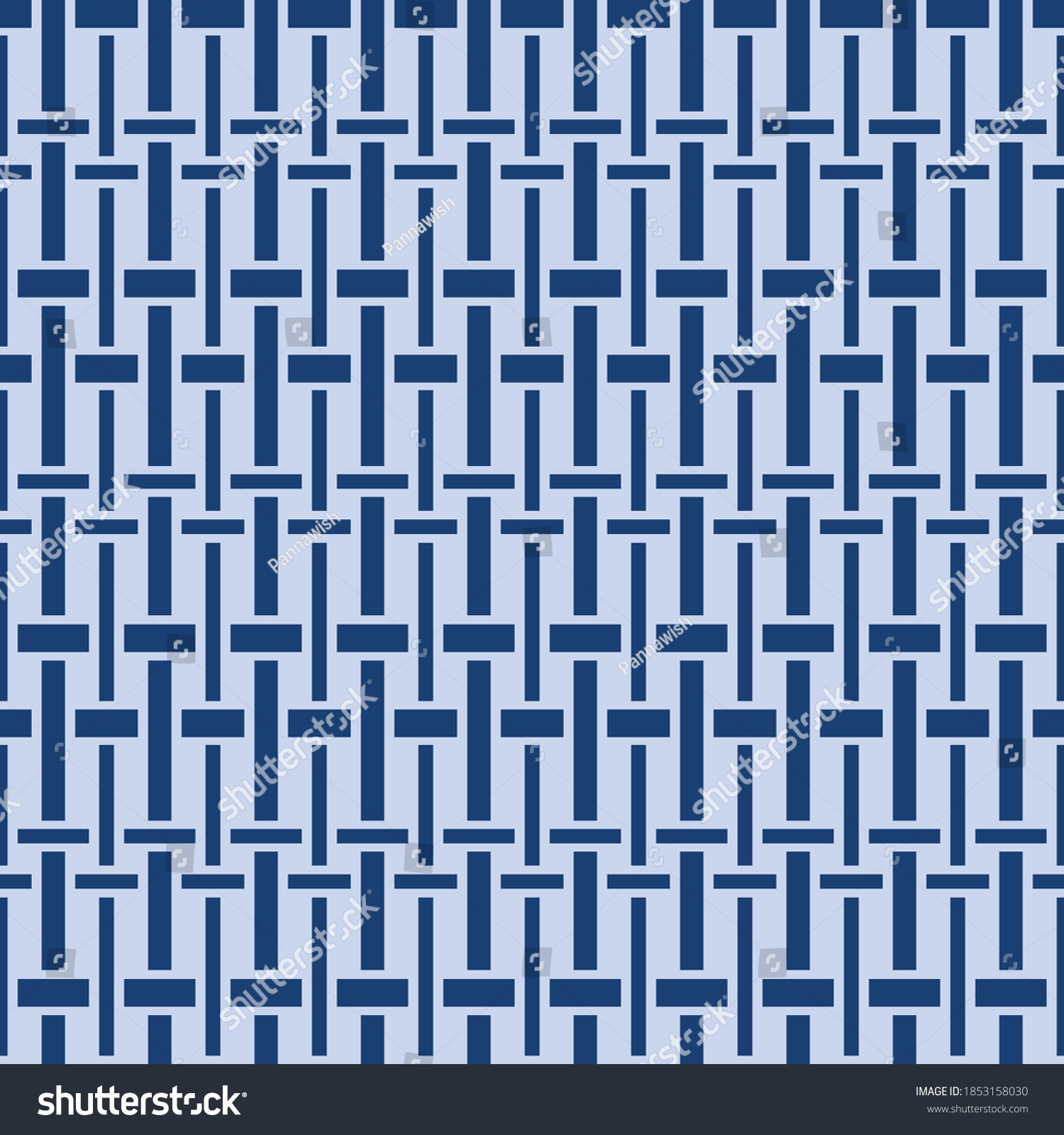 Japanese Geometric Thatch Vector Seamless Pattern Stock Vector (Royalty ...