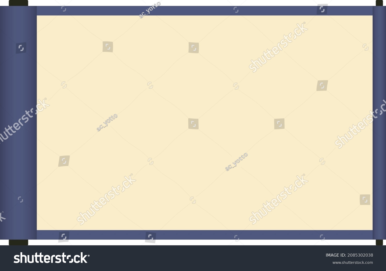 Japanese Handscroll Vector Design Frame Stock Vector (Royalty Free ...