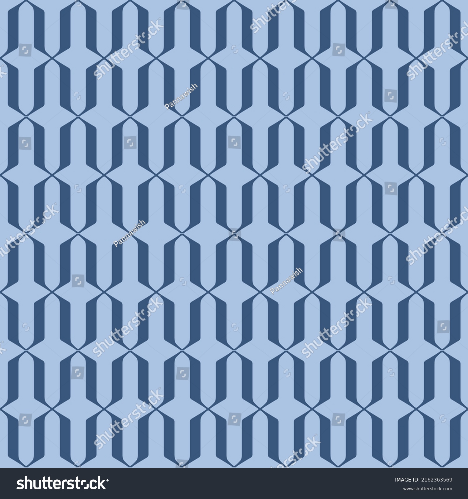 Japanese Hexagon Zigzag Motif Vector Seamless Stock Vector (Royalty ...