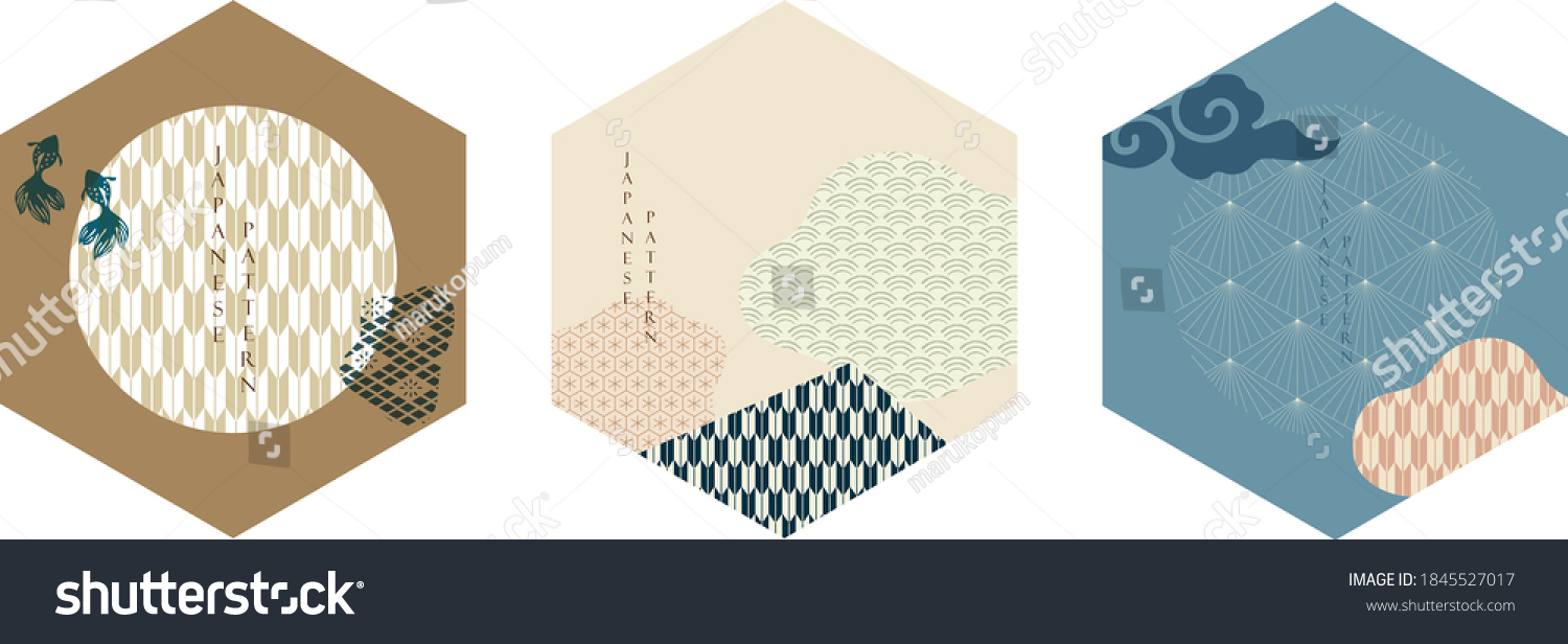 Japanese Icon Geometric Pattern Vector Asian Stock Vector (Royalty Free ...