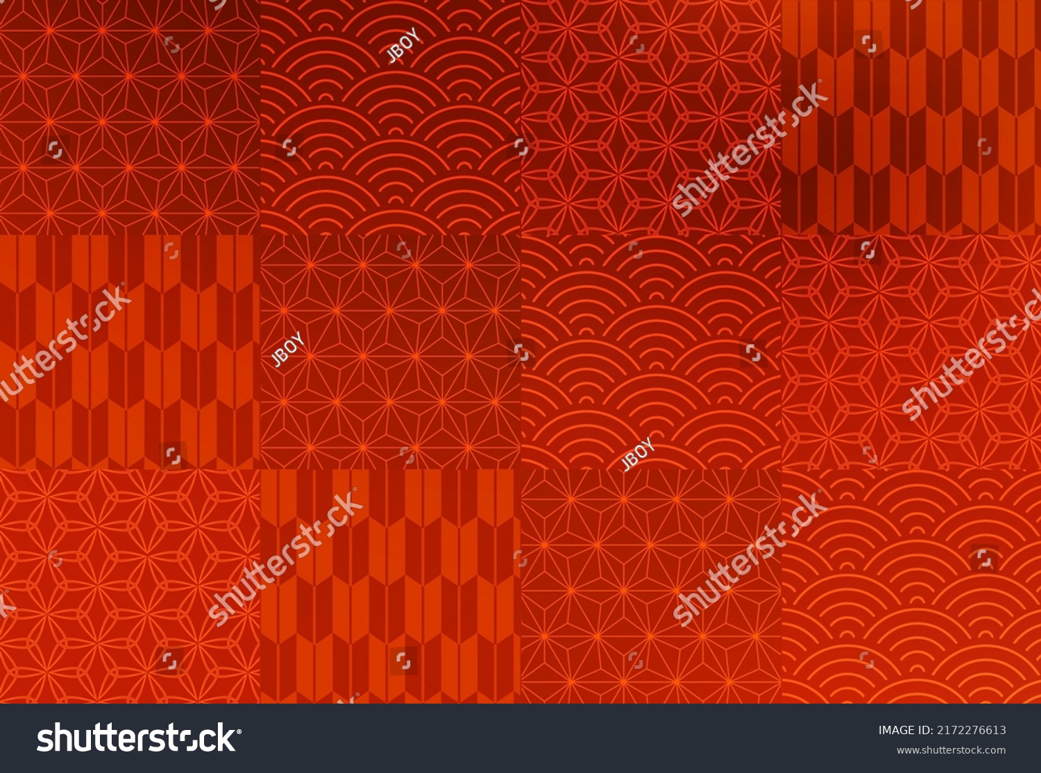 Japanese Pattern Japanese Paper Pattern Background Stock Vector ...