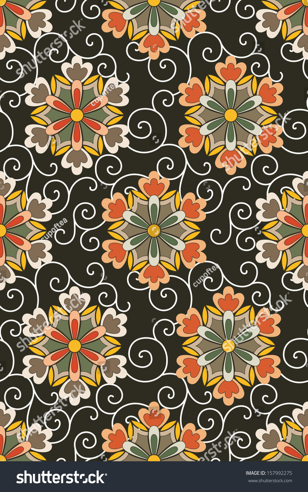 Japanese Pattern Seamless Texture Stock Vector (Royalty Free) 157992275