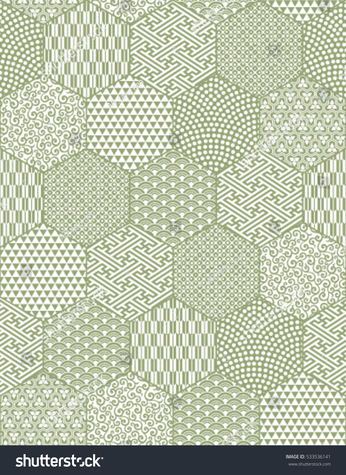 Japanese Traditional Pattern Stock Vector (Royalty Free) 533536141 ...