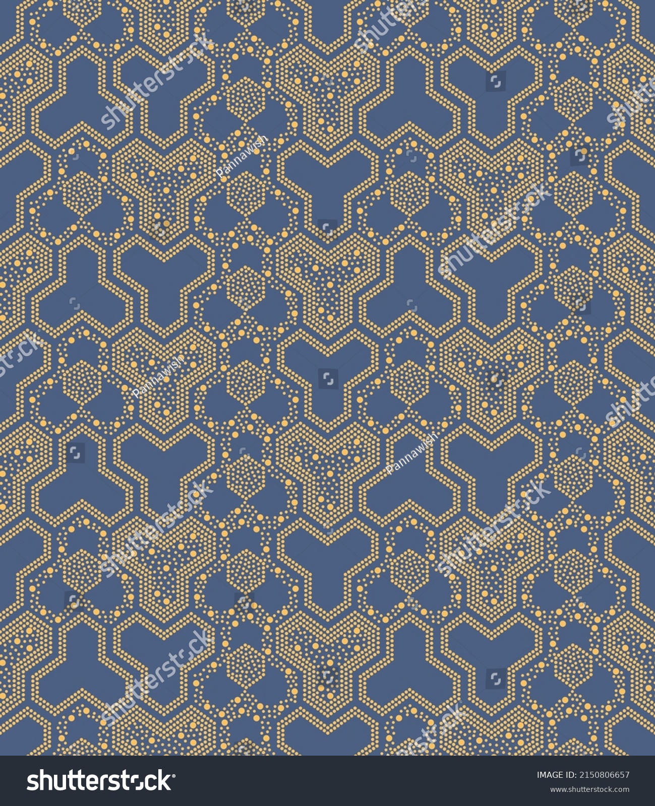 Japanese Triangle Honeycomb Vector Seamless Pattern Stock Vector ...