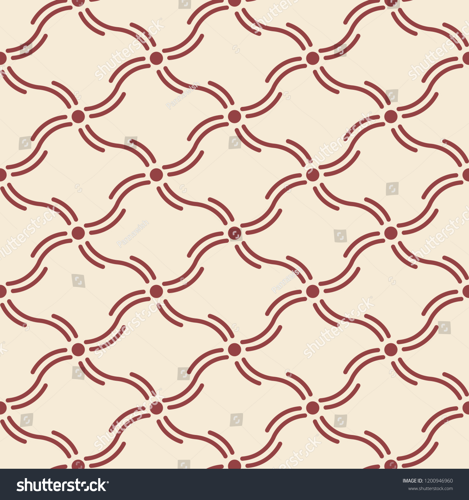 Japanese Wave Square Pattern Stock Vector (Royalty Free) 1200946960 ...