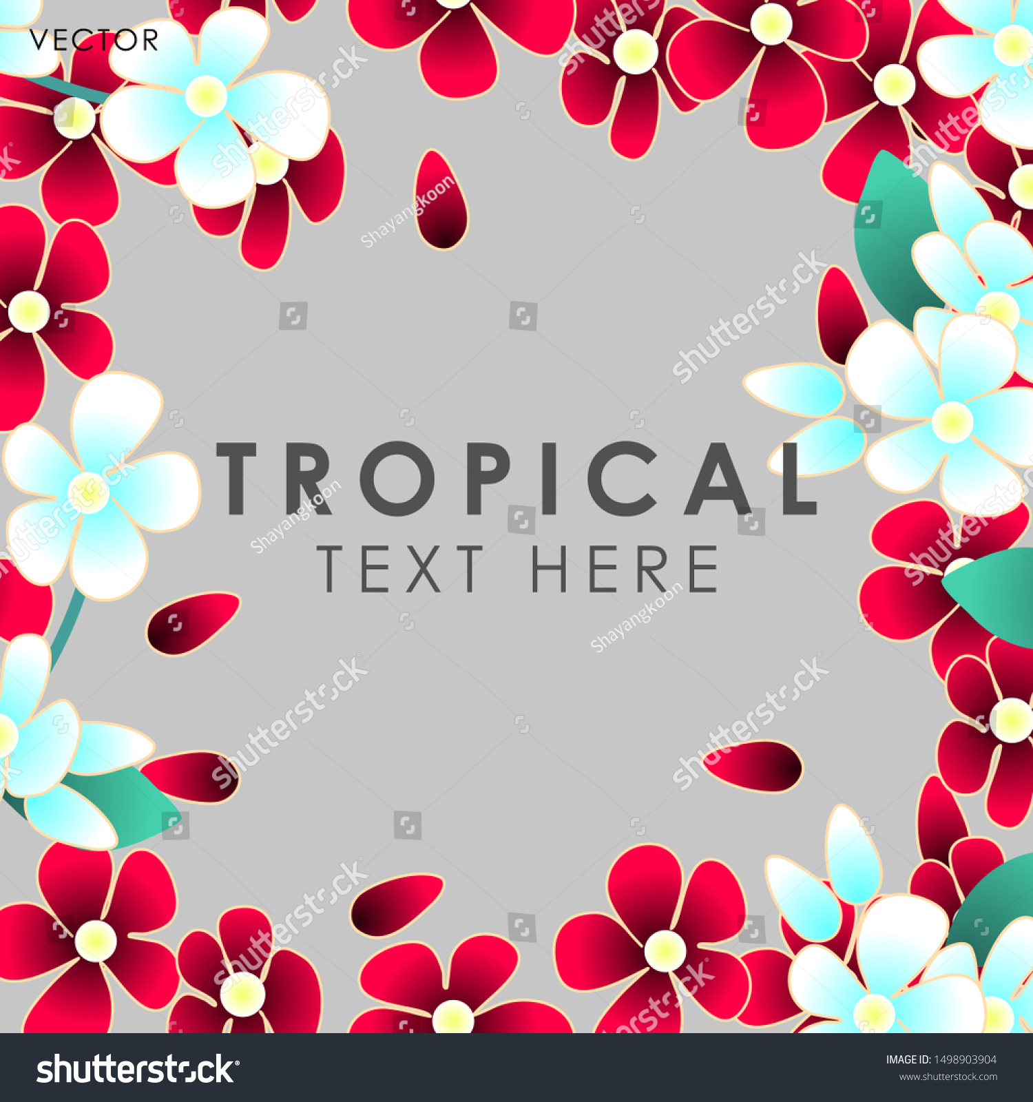 Jasmine Flower Frame Vector Illustration Design Stock Vector (Royalty ...