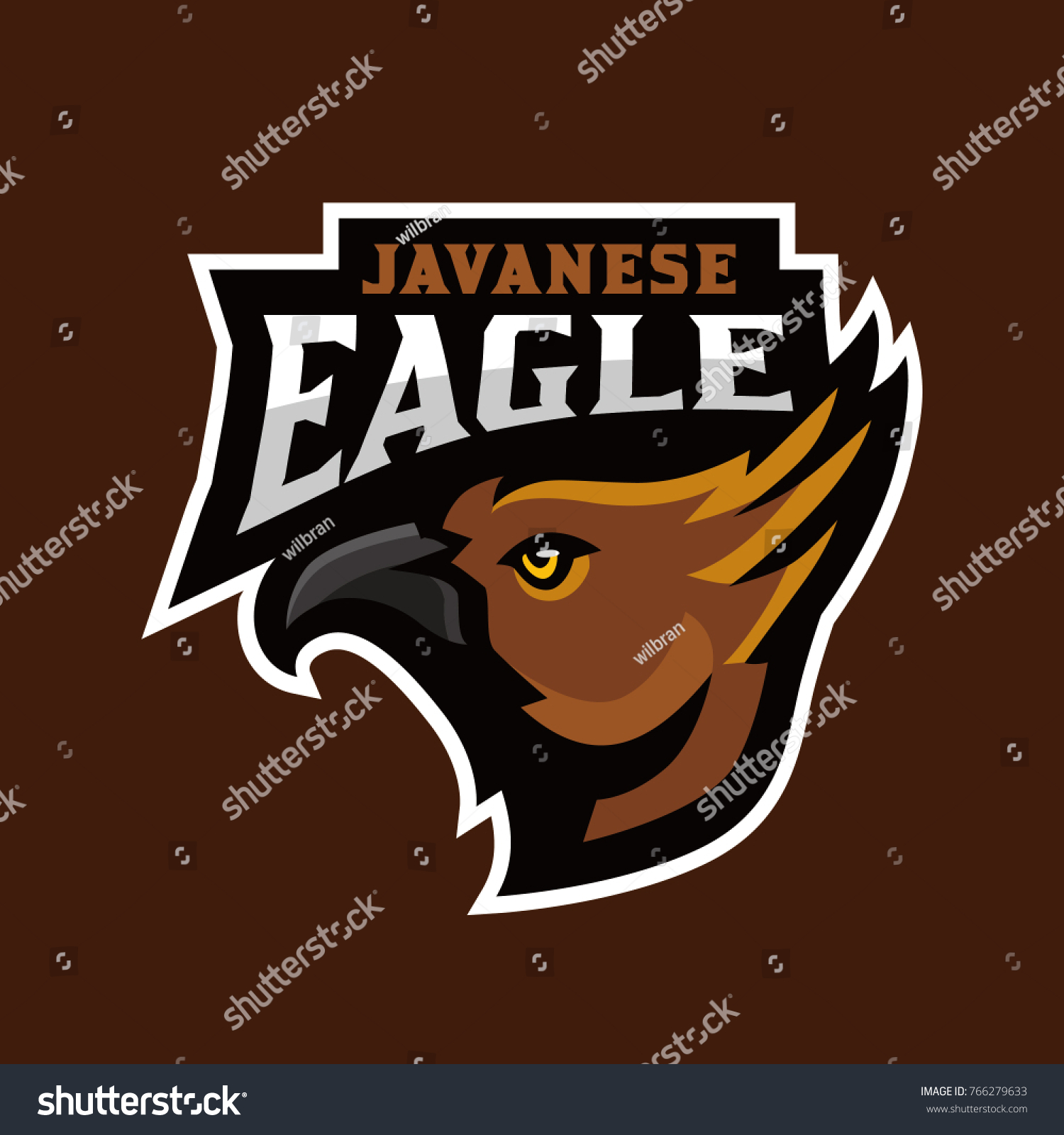 Javanese Eagle Sports Logo Eagle Head: Vector có sẵn (miễn phí bản ...