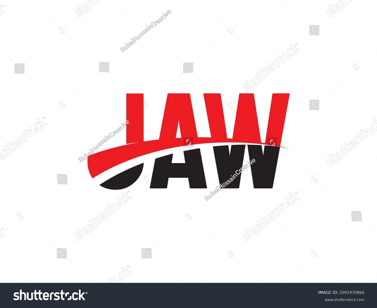 Jaw Letter Initial Logo Design Vector Stock Vector (Royalty Free ...