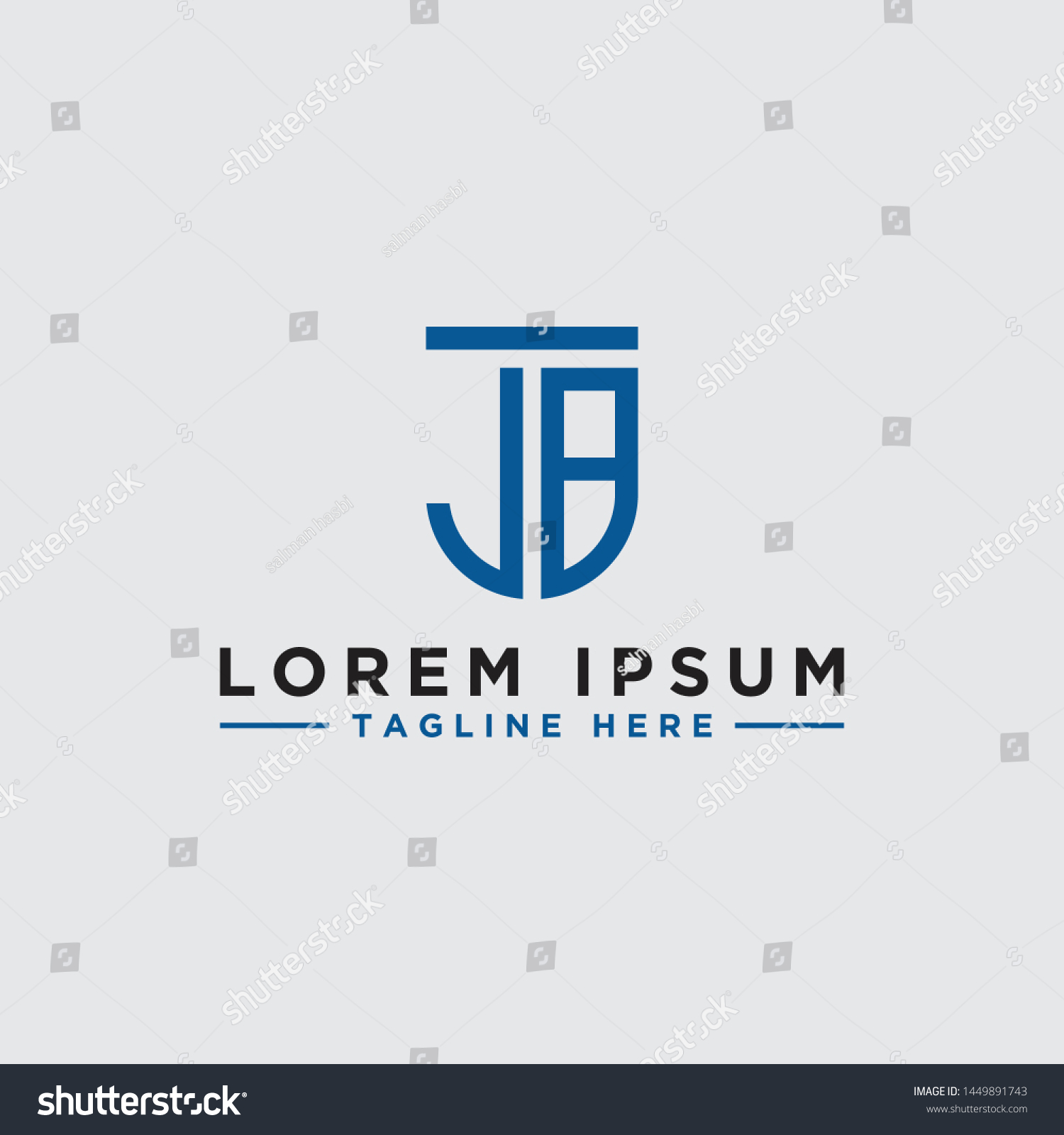 Jb Letters Initial Icons Monogram Vector Stock Vector (Royalty Free ...