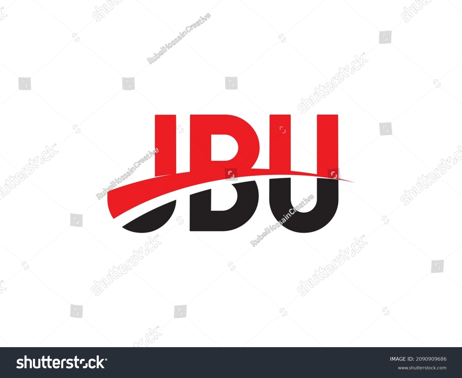 Jbu Letter Initial Logo Design Vector Stock Vector (Royalty Free ...