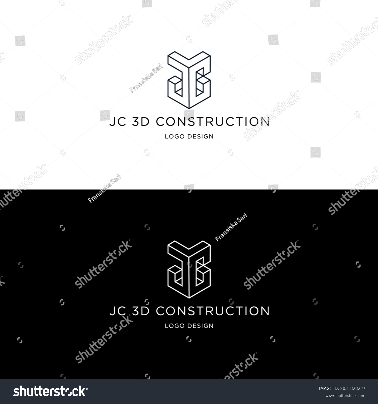 Jc Construction Logo Design Vector Stock Vector (Royalty Free ...