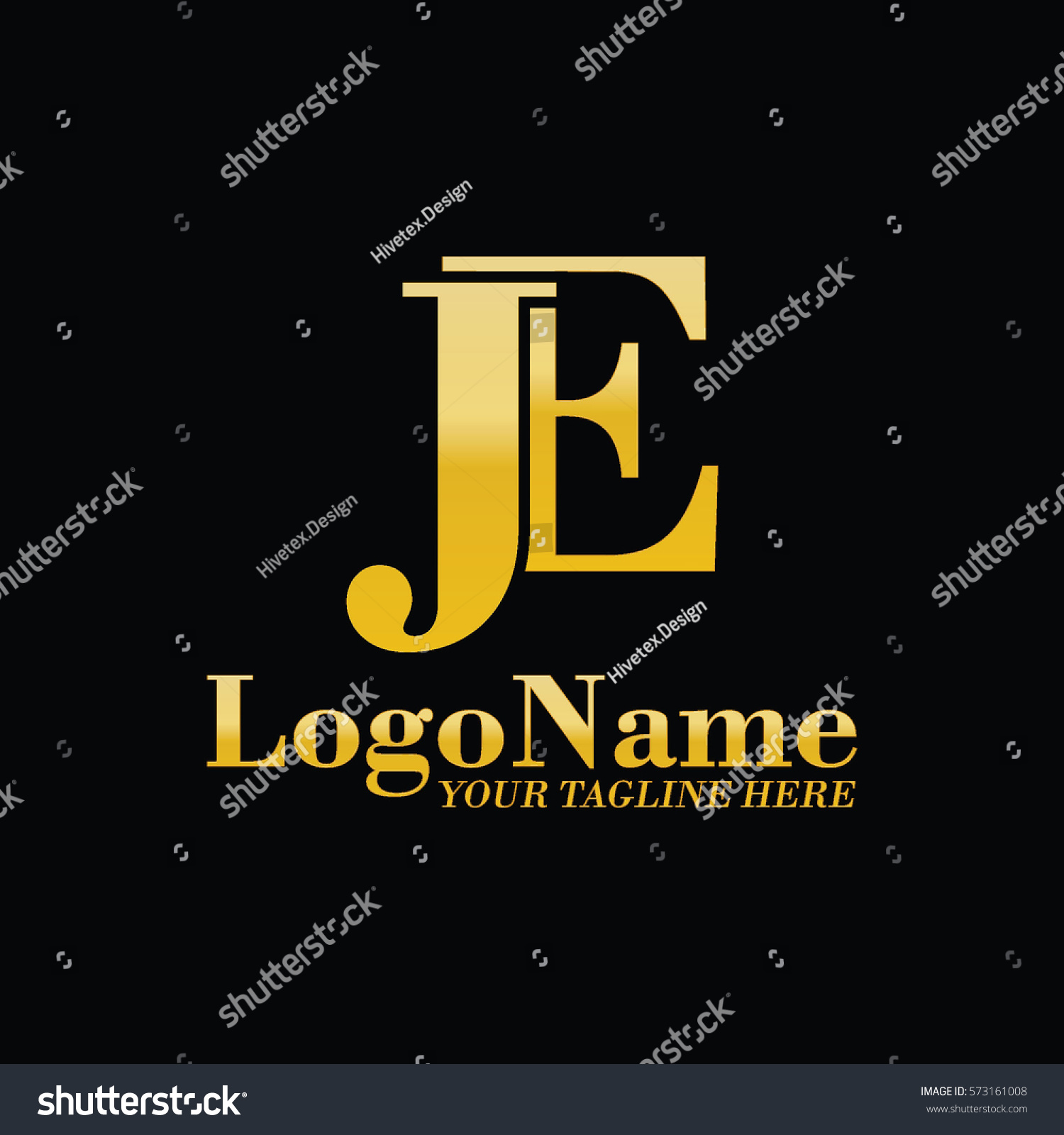 Je Logo Stock Vector (Royalty Free) 573161008