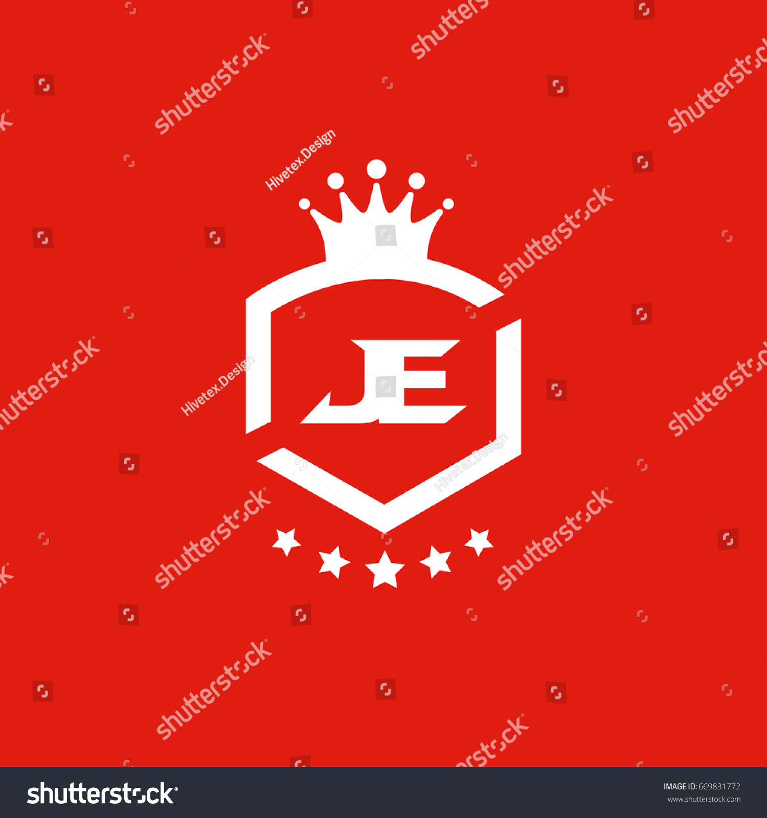 Je Logo Stock Vector (Royalty Free) 669831772