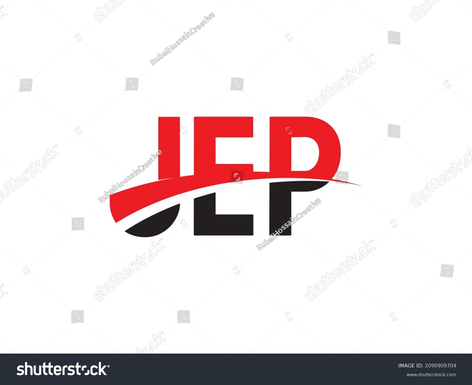 Jep Letter Initial Logo Design Vector Stock Vector (Royalty Free ...