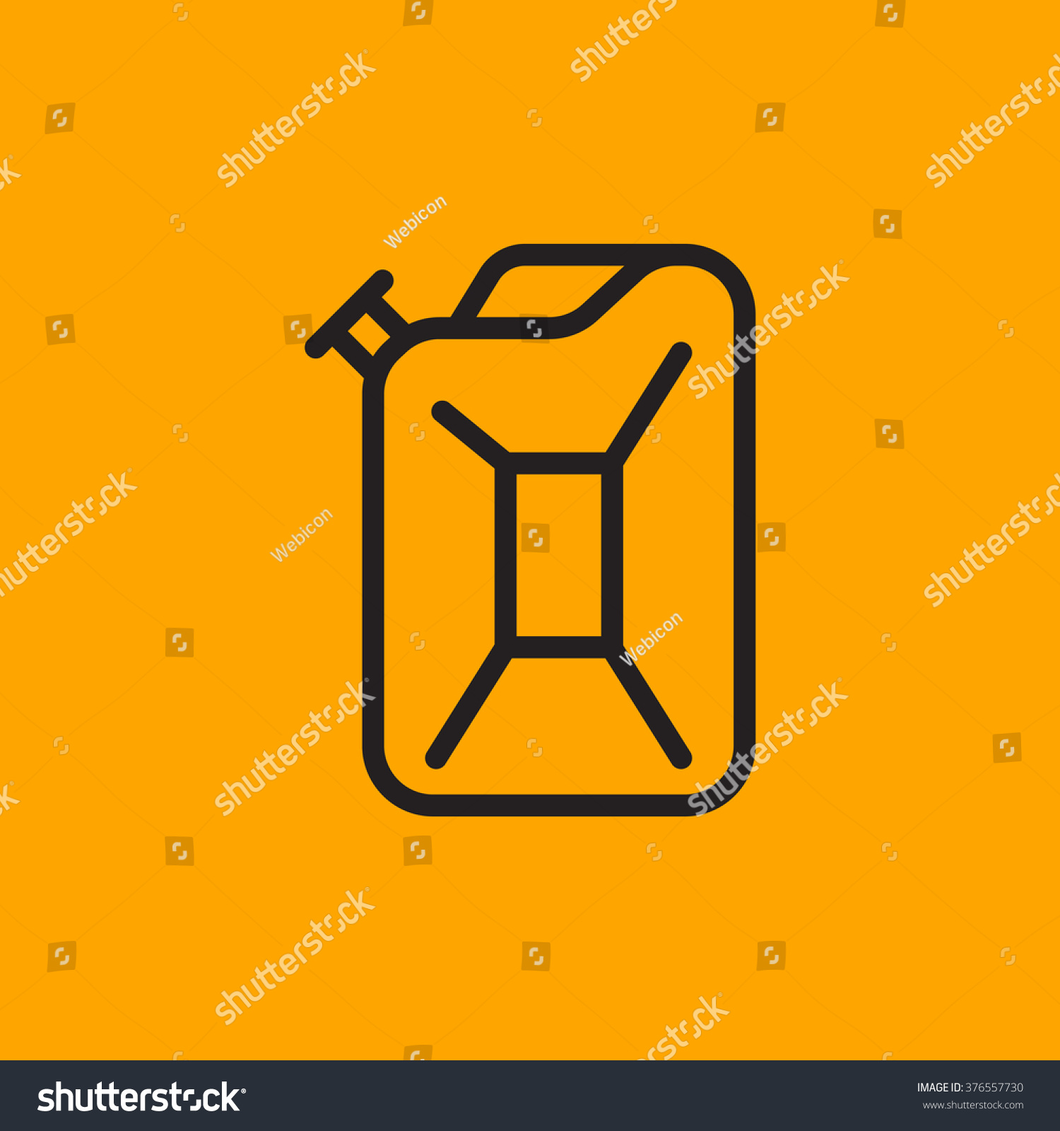 Jerrycan Icon Stock Vector (Royalty Free) 376557730 | Shutterstock
