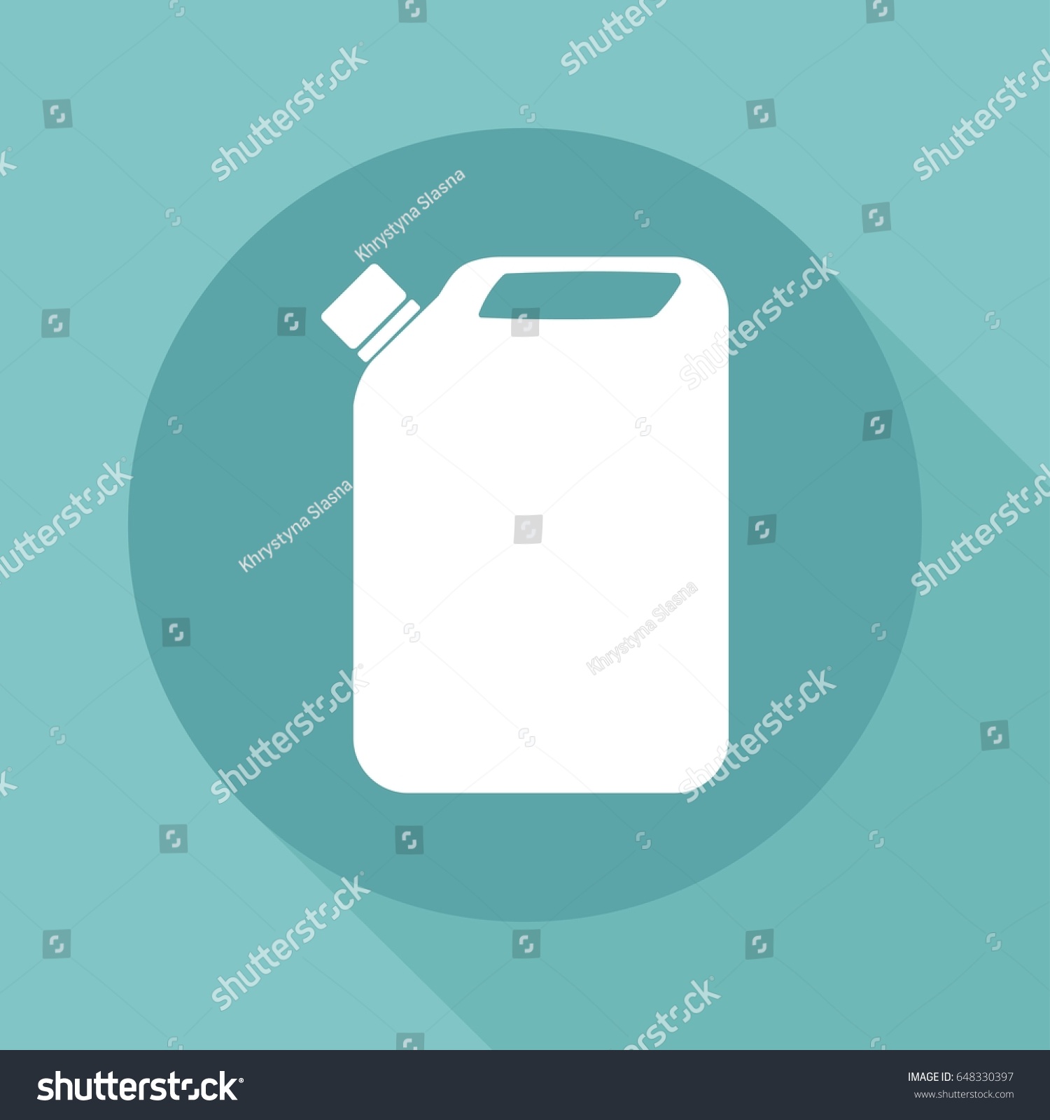 Jerrycan Oil Vector Icon Stock Vector (Royalty Free) 648330397