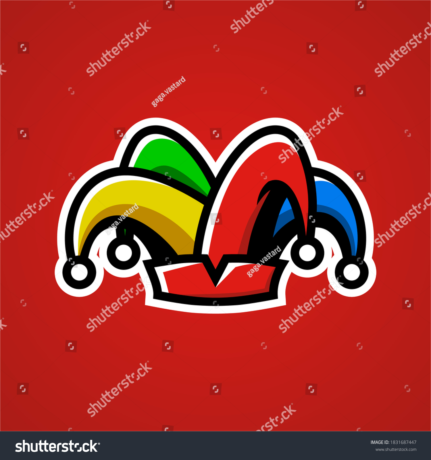 Jester Hat E Sport Logo Vector 库存矢量图（免版税）1831687447 | Shutterstock