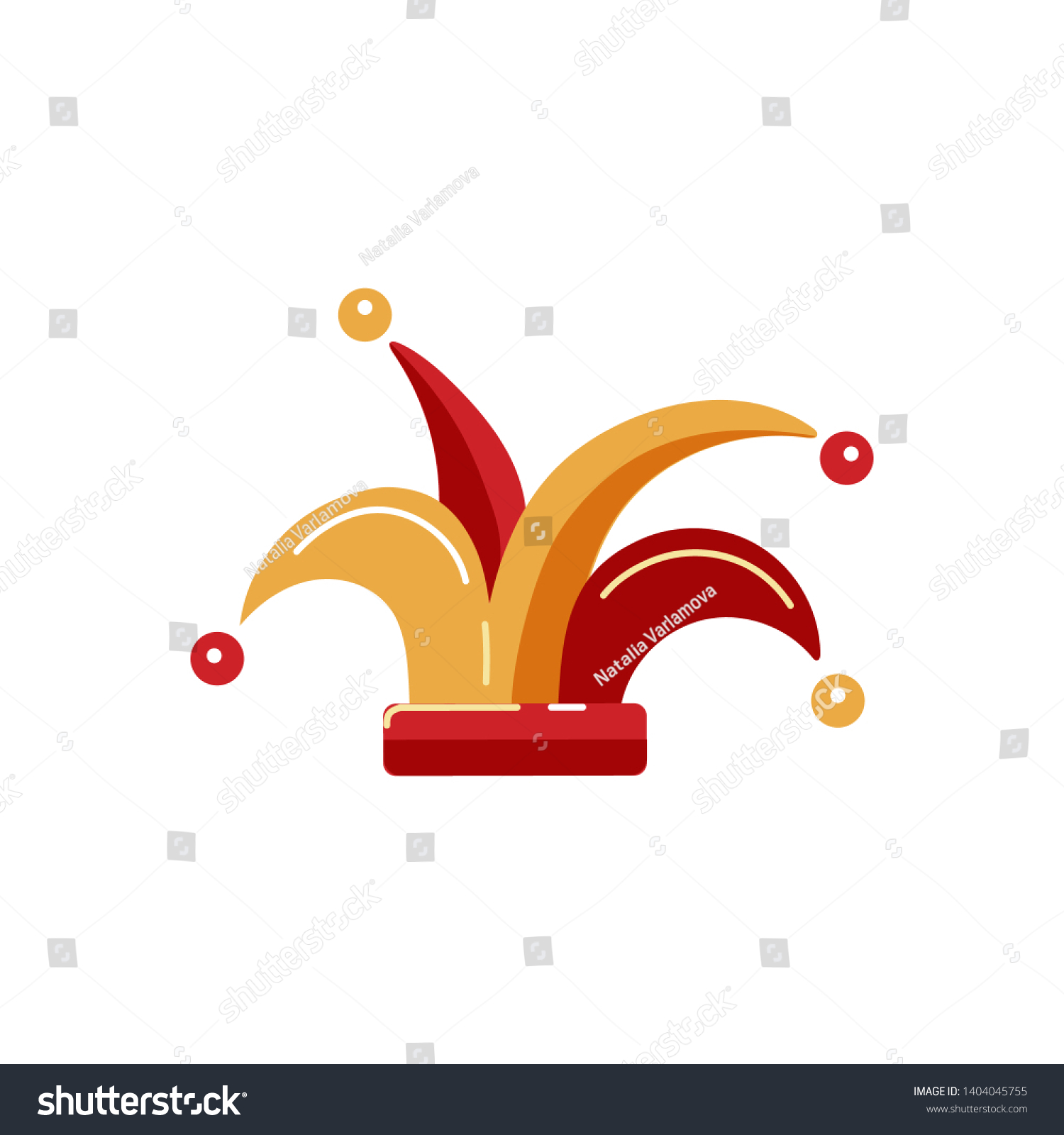Jester Hat Vector Illustration Isolated On Stock Vector (Royalty Free ...