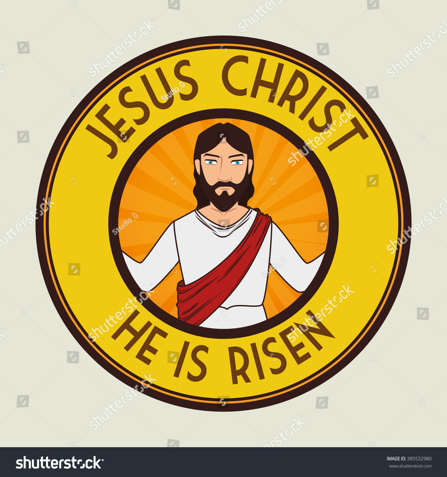 Jesus Christ Design Stock Vector (Royalty Free) 385532980