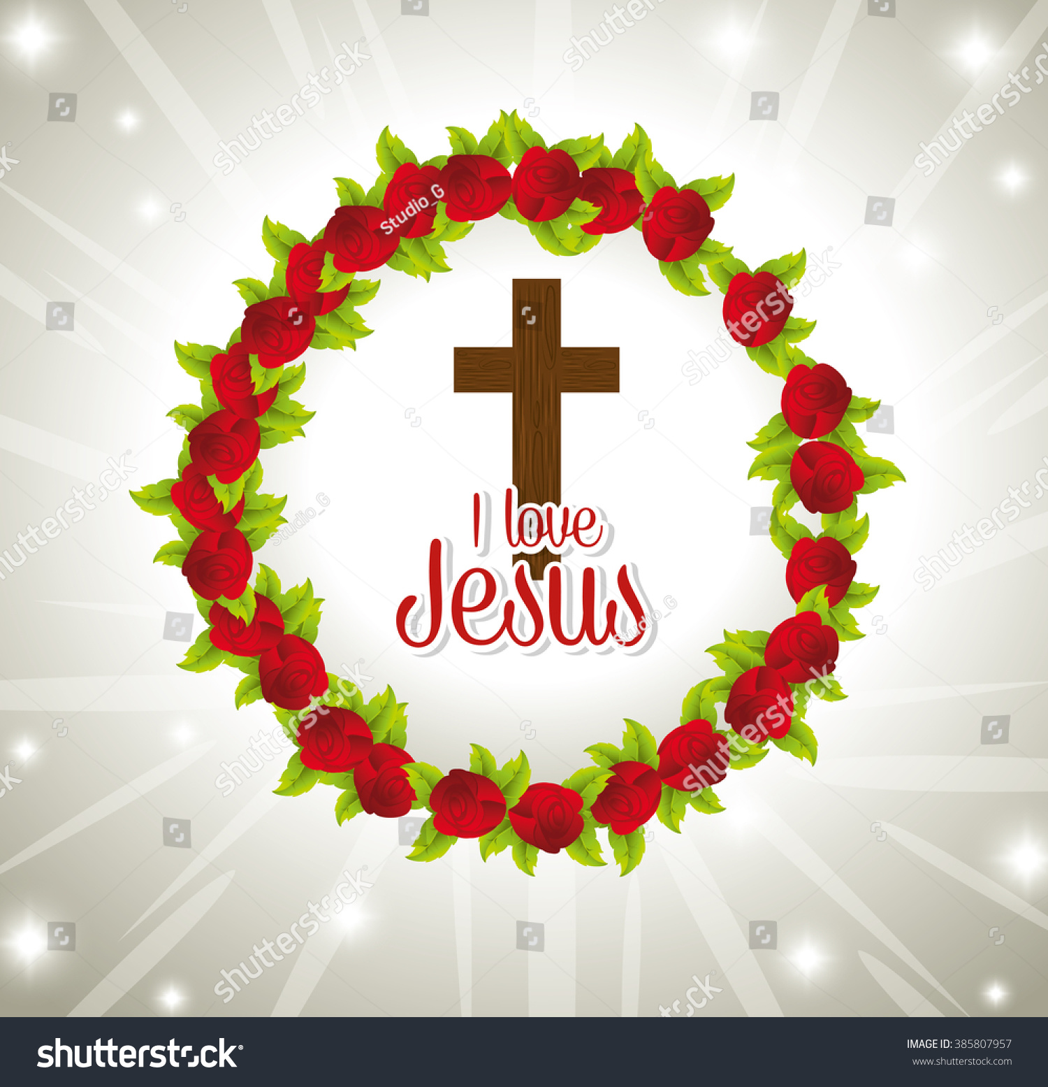 Jesus Christ Design Stock Vector (Royalty Free) 385807957
