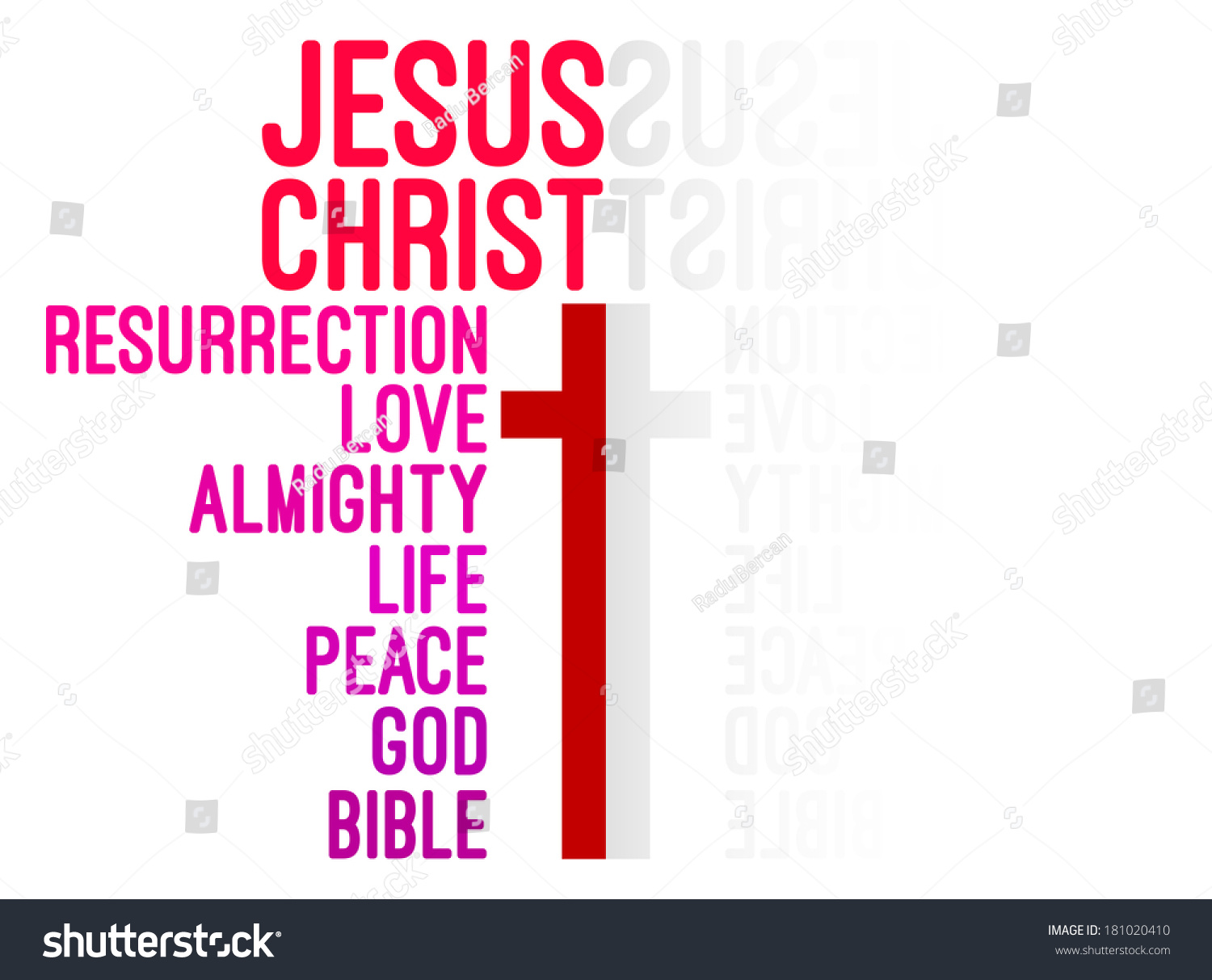 Jesus Christ Word Cloud Concept Vector Stock Vector (Royalty Free ...