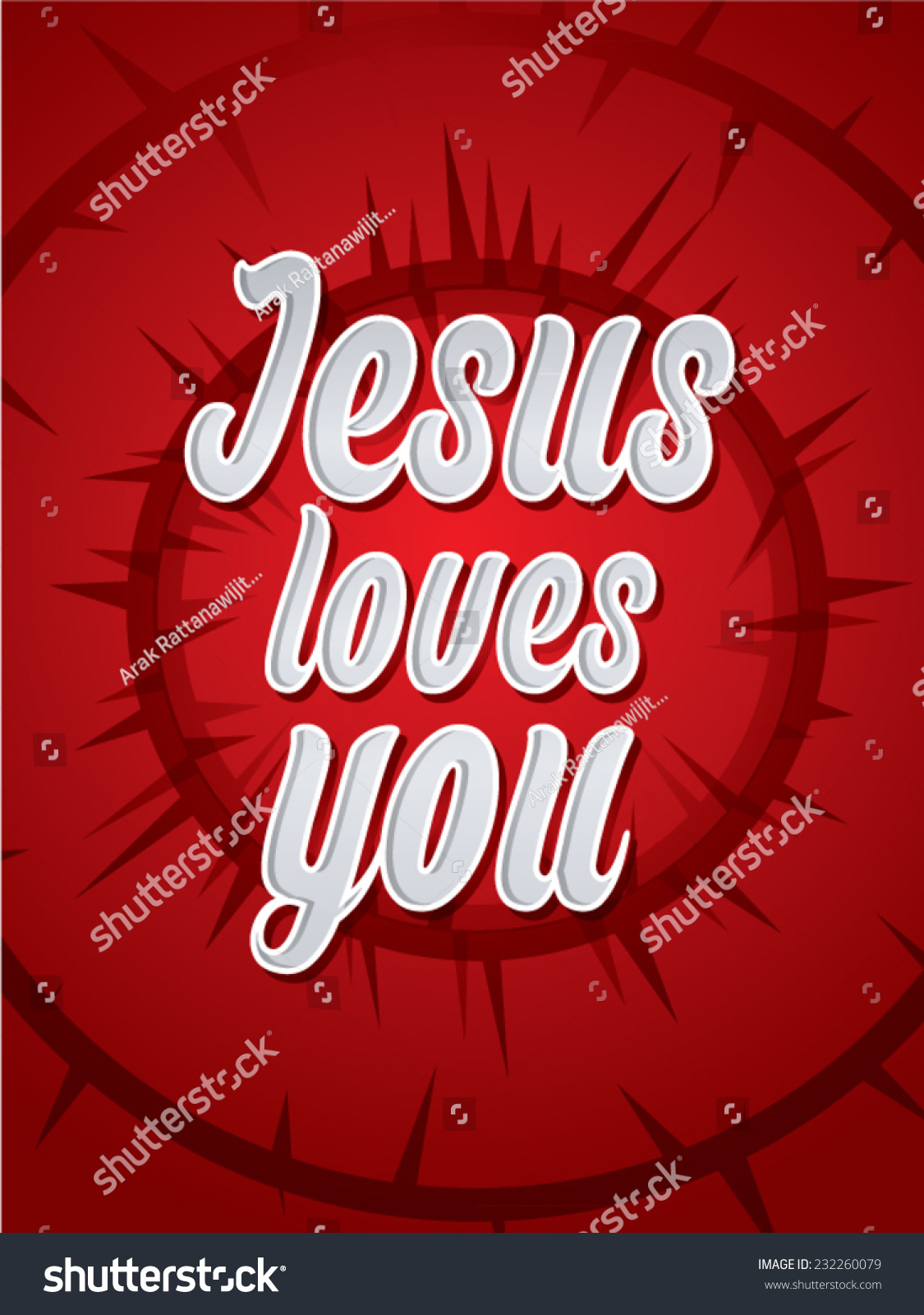 Jesus Loves You Text Graphic Vector: vector de stock (libre de regalías ...