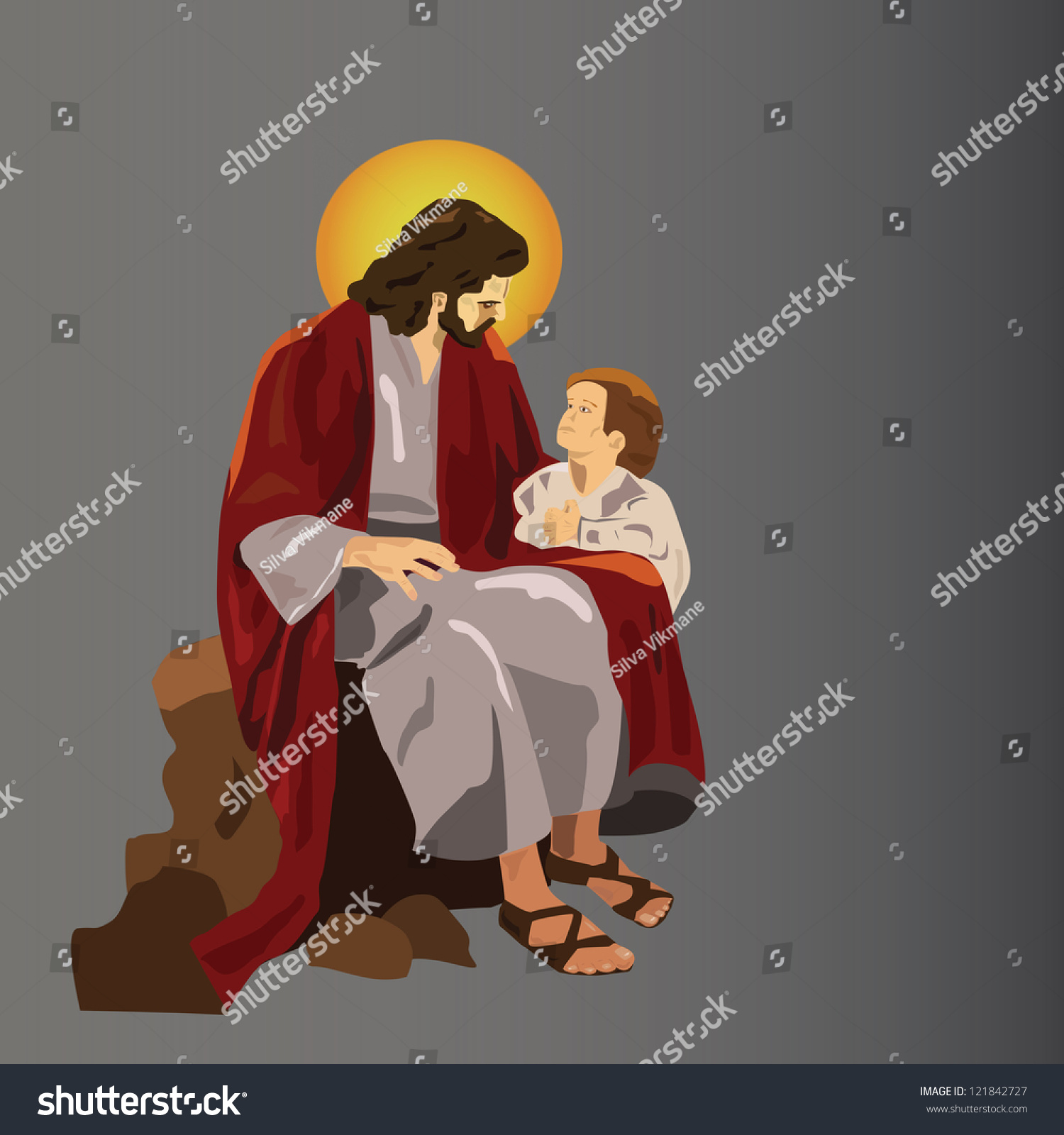 844 ilustraciones de Jesus sitting - Ilustraciones, imágenes y vectores ...