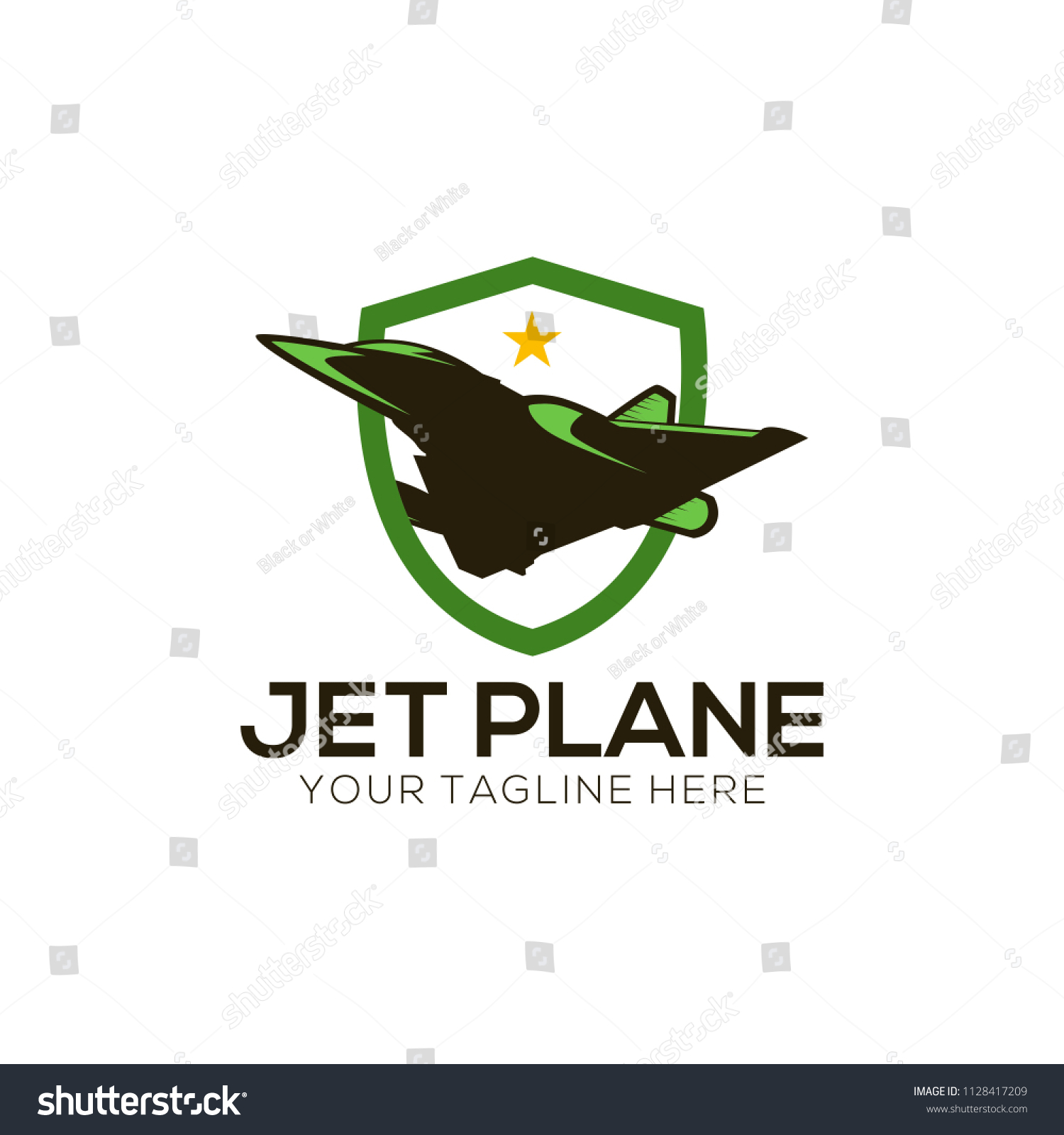 Jet Plane Logo Design Stock Vector (Royalty Free) 1128417209 | Shutterstock