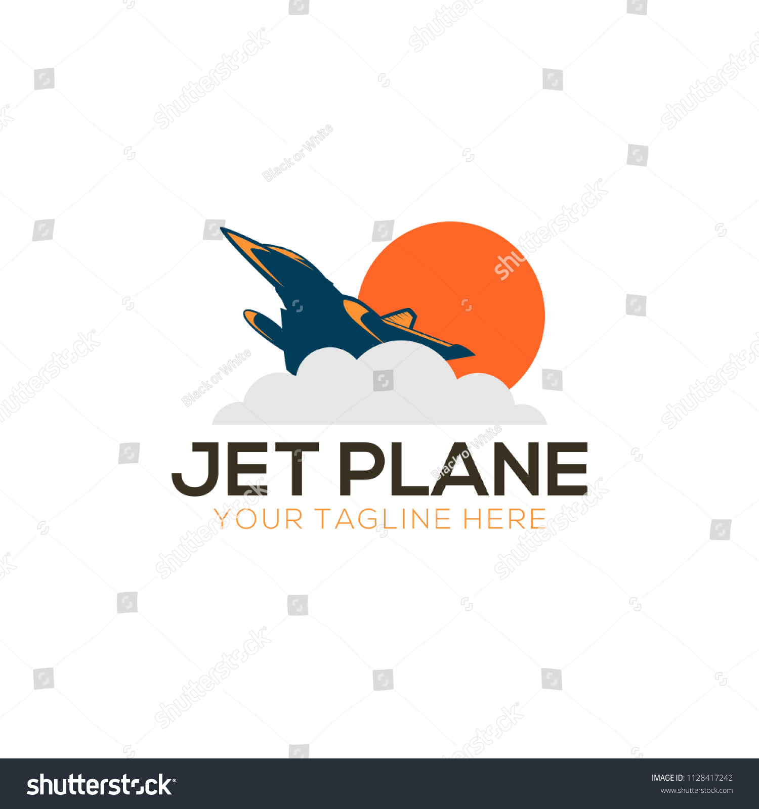 Jet Plane Logo Design Stock Vector (Royalty Free) 1128417242 | Shutterstock