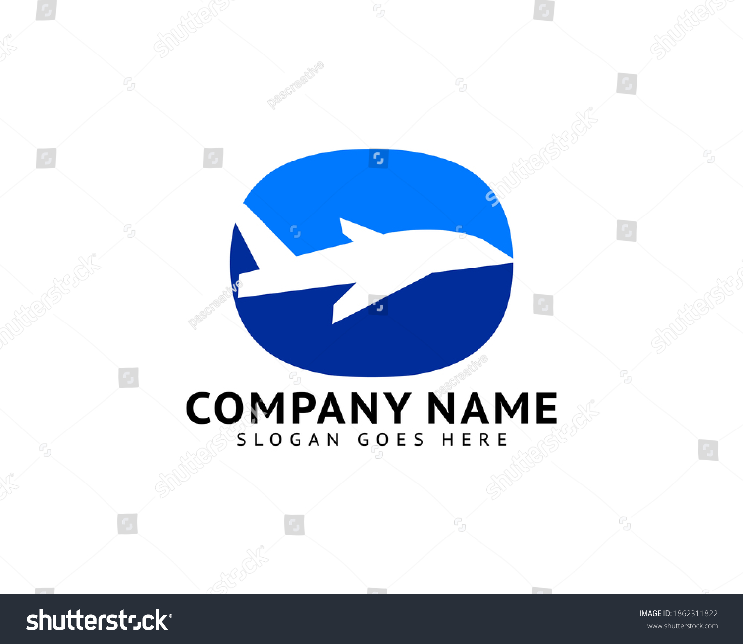 Jet Plane Logo Design Template: vetor stock (livre de direitos ...