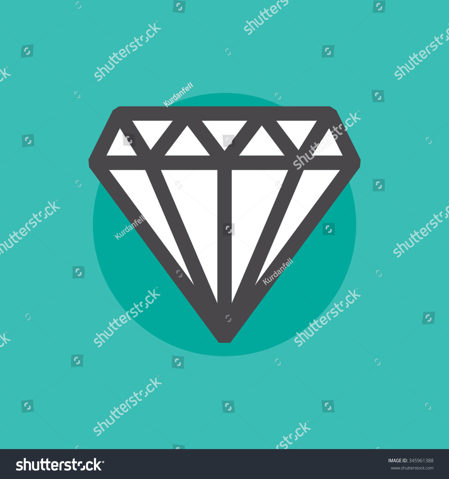 Jewel Icon Stock Vector (Royalty Free) 345961388 | Shutterstock