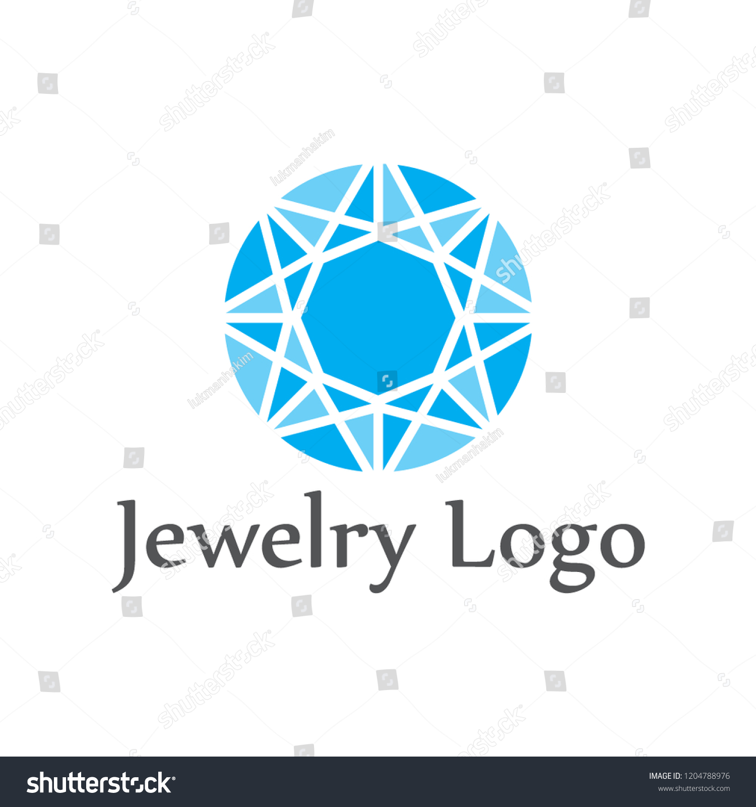 Jewelry Logo Vector Template: เวกเตอร์สต็อก (ปลอดค่าลิขสิทธิ์) 1204788976